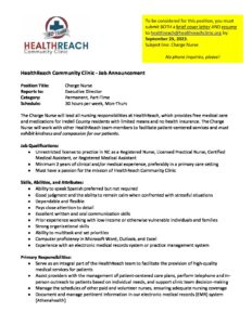 Charge-Nurse-HealthReach - HealthReach